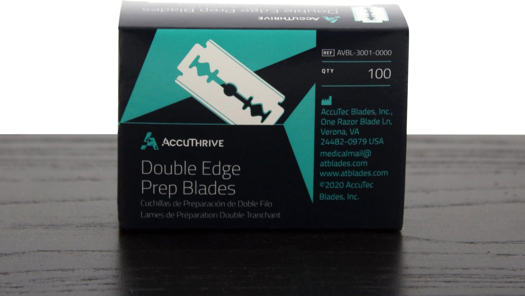 Amazon.com: Accuthrive "Medical Prep" Double Edge Blades 100ct Box ...
