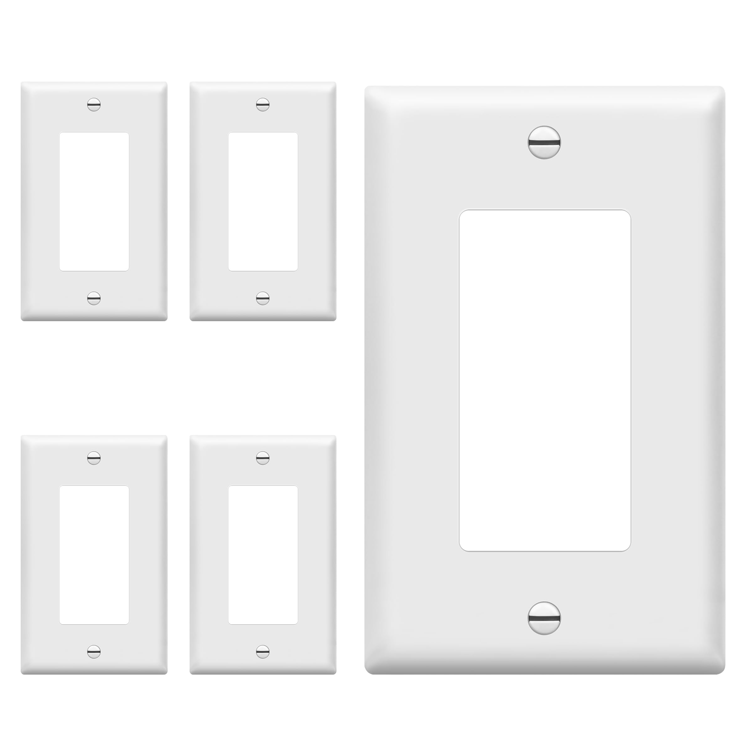 ENERLITES Decorator Light Switch or Receptacle Outlet Wall Plate, Size ...
