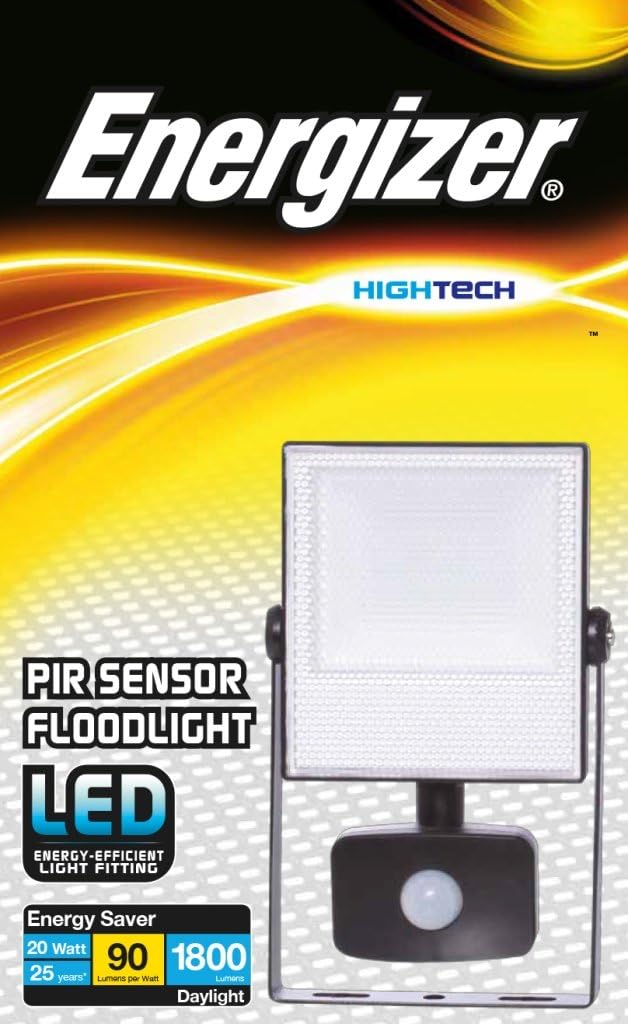 Energizer Security LED Light with PIR Motion Sensor,1800 Lumens ...