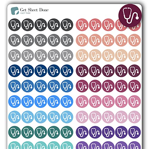 Amazon.com: Doctor Nurse Icon Planner Sticker / 110 Dot Vinyl Stickers ...
