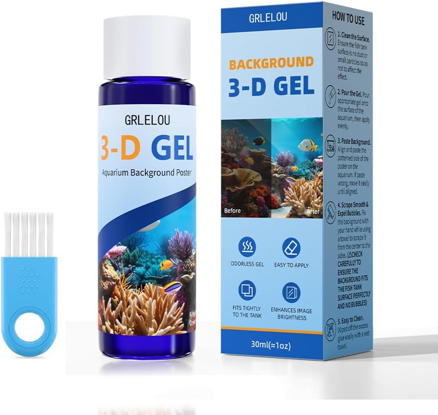 Amazon.com : GRLELOU Aquarium Background Gel - 1 OZ (30ml), Aquarium ...