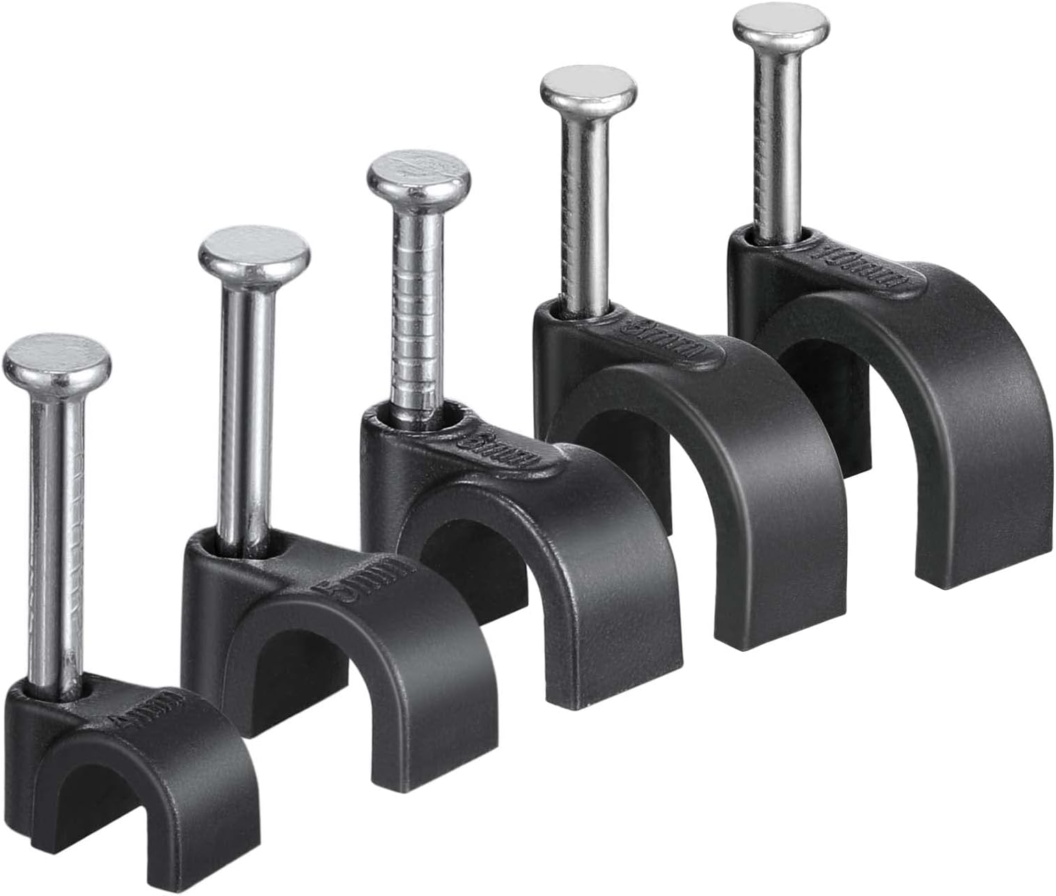 500PCS Cable Clips with Steel Nails, AGPTEK Cable Management 4mm 5mm ...