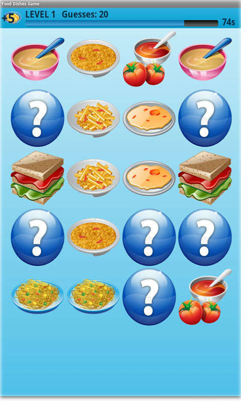 Aplicación Platos de comida Memory Game en Amazon Appstore