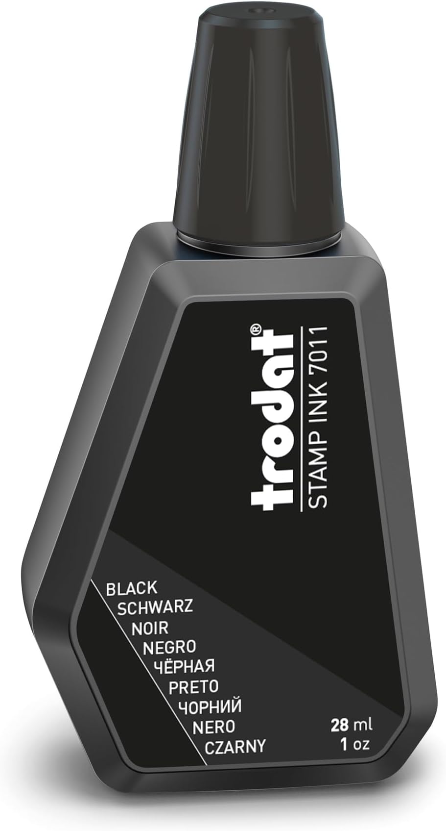 Trodat 7011 Stamp Pad Ink, 28ml, Black – for use with Trodat Stamp Pads ...