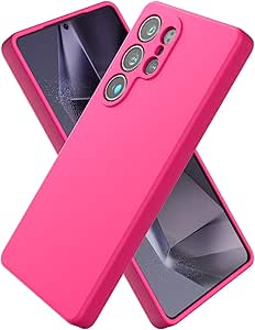 Amazon.com: CUZMIGO Silicone Case for Samsung Galaxy S25 Ultra, Soft Slim Liquid Silicone Phone ...