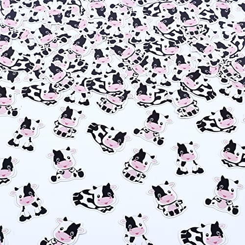 200 Pieces Cow Confetti for Birthday Baby Shower Party, Cow Theme Party ...