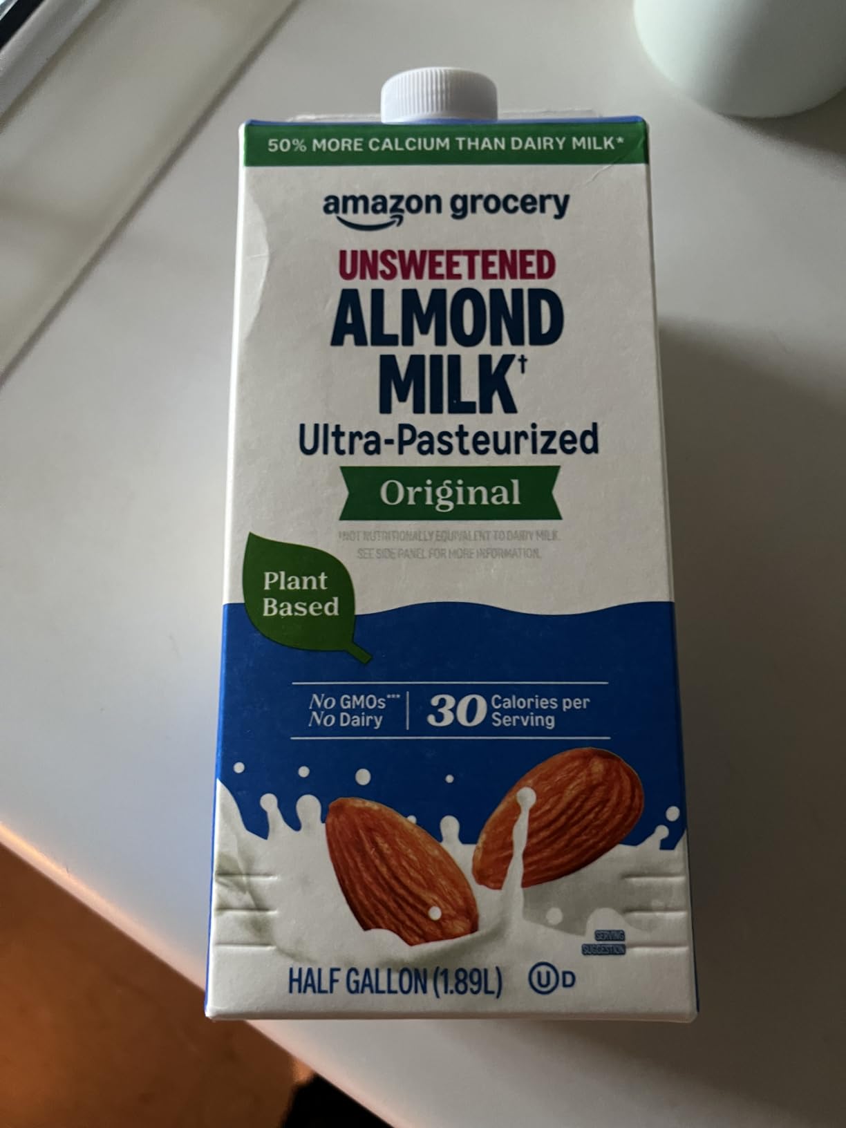 Amazon.com: Amazon Grocery, Original Unsweetened Almondmilk, 64 Fl Oz ...