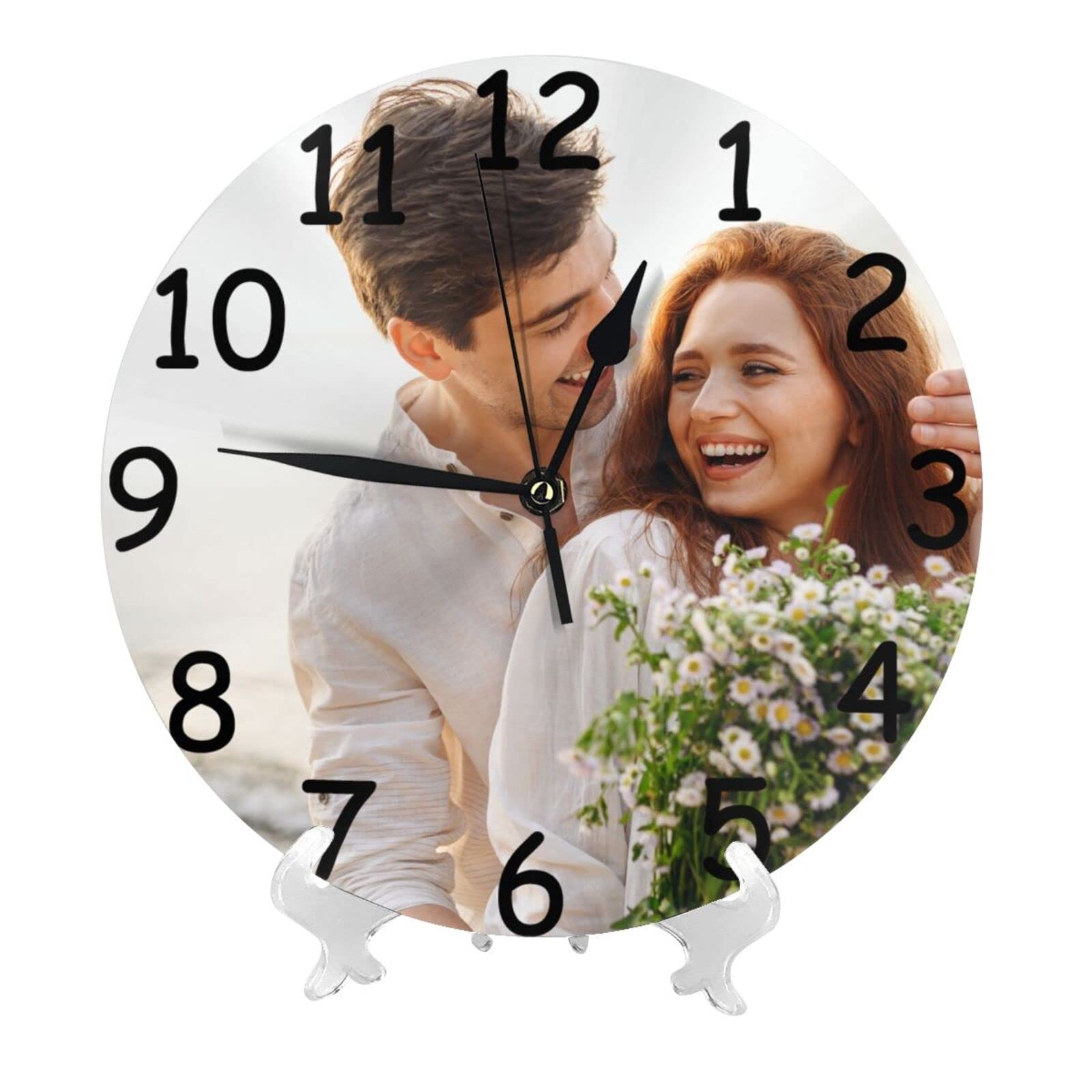 Amazon.com: Custom Wall Clock with Pictures Personalized Photo Wall ...