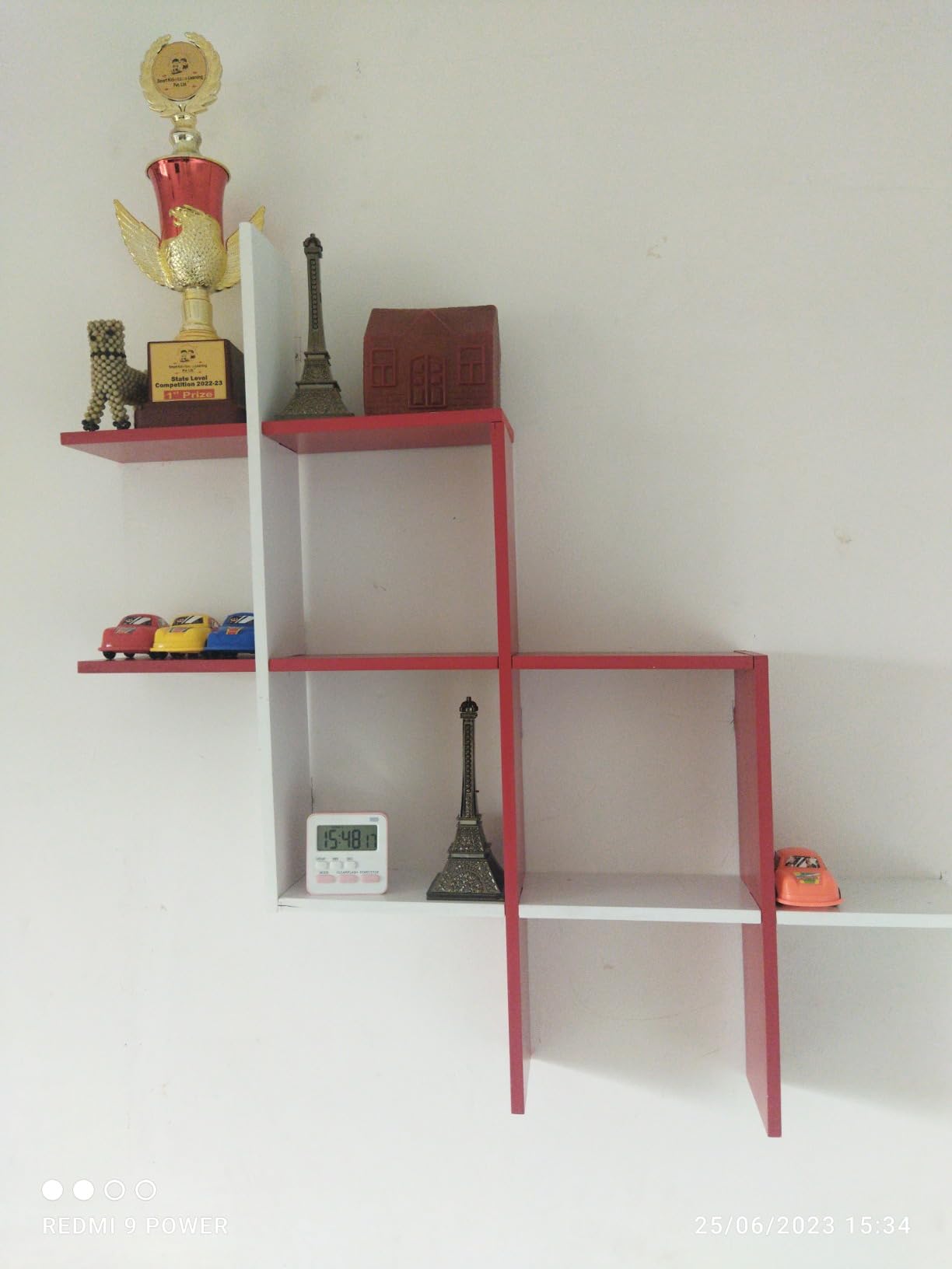 Wooden Cave Rubic Shape Wall Shelves for Wall Decor, Home Decor Wall ...