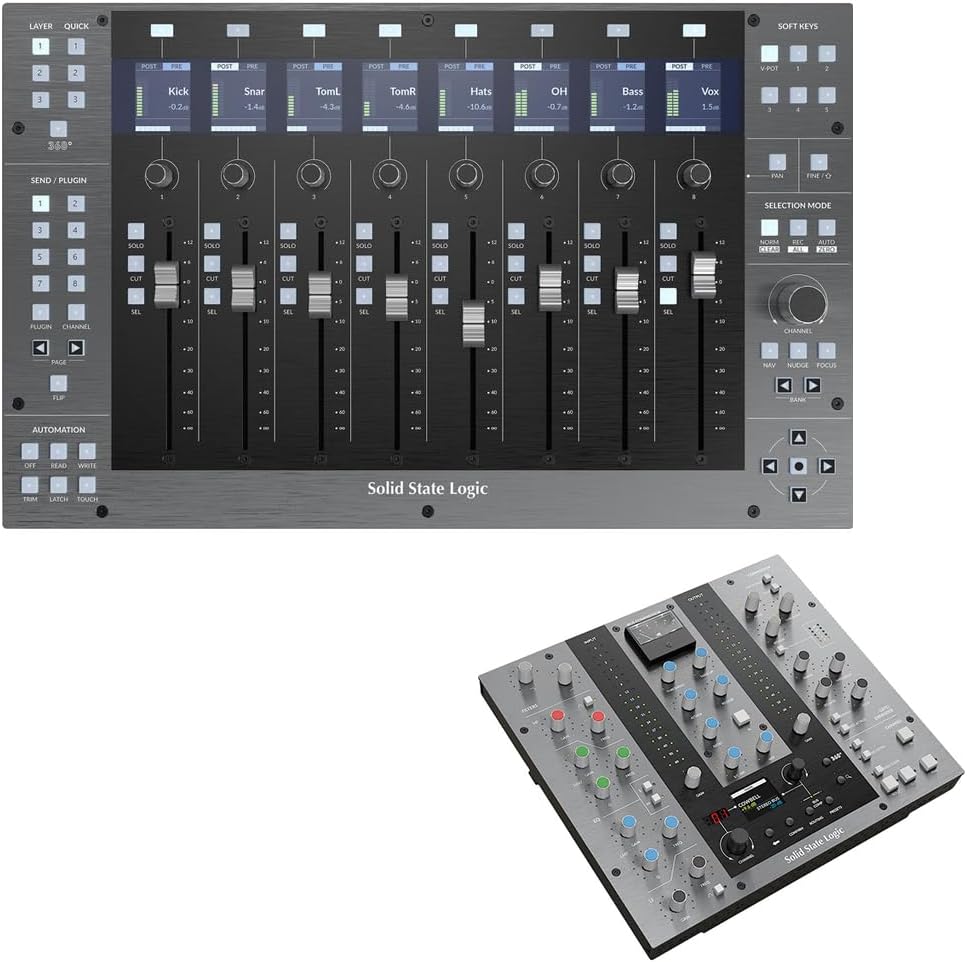 Amazon.com: Solid State Logic UF8 Advanced DAW Controller Bundle with Solid State Logic UC1 ...