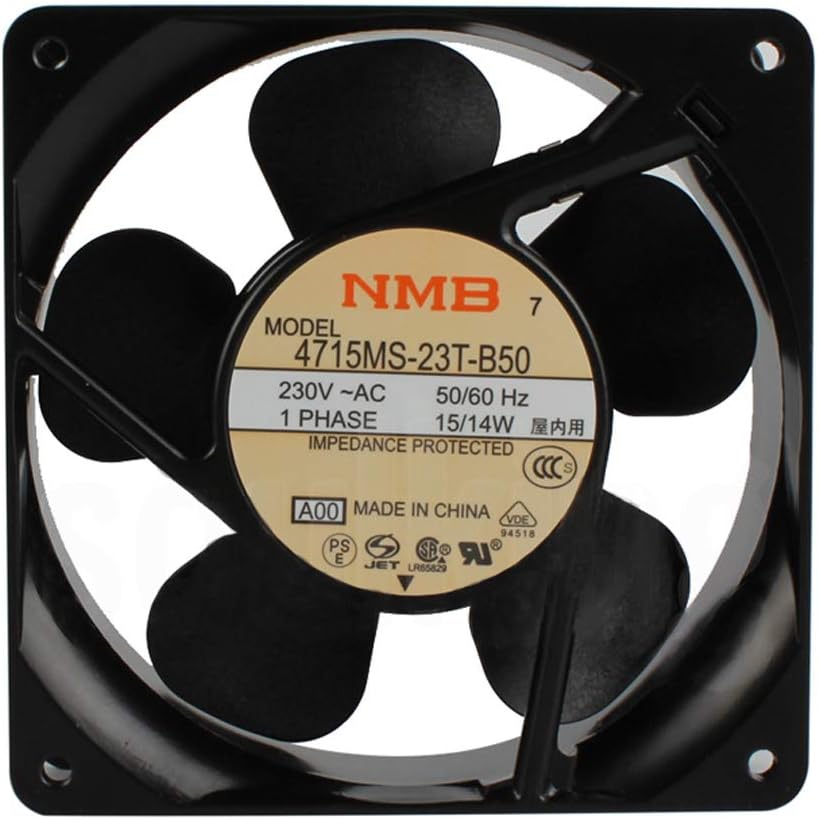Amazon.com: NMB-MAT Fan 4715MS-23T-B50 12cm 12038 230V 15W DC Cabinet ...