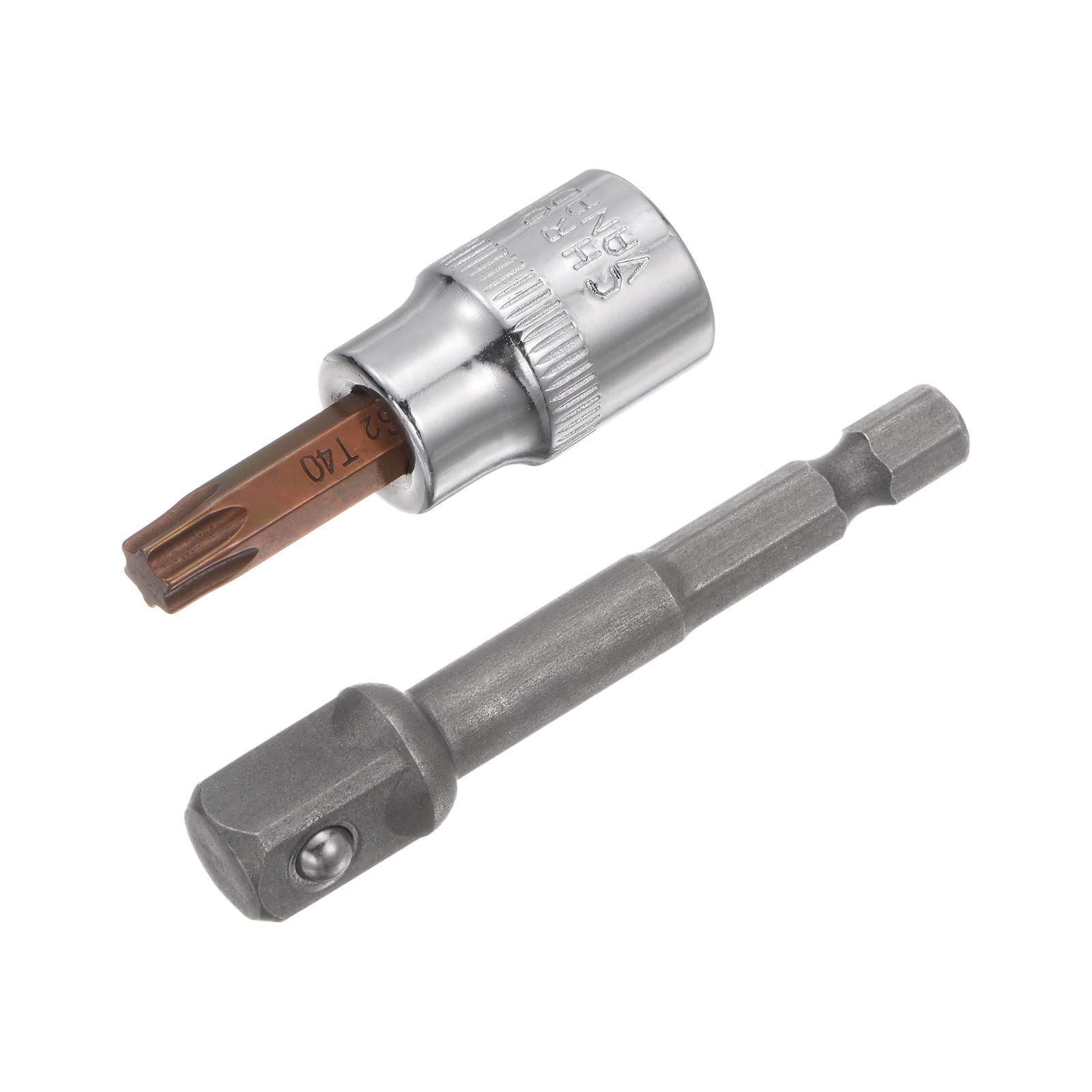 sourcing map T40 Torx Bit Socket, 3/8" Square Drive CR-V Sockets, S2 ...