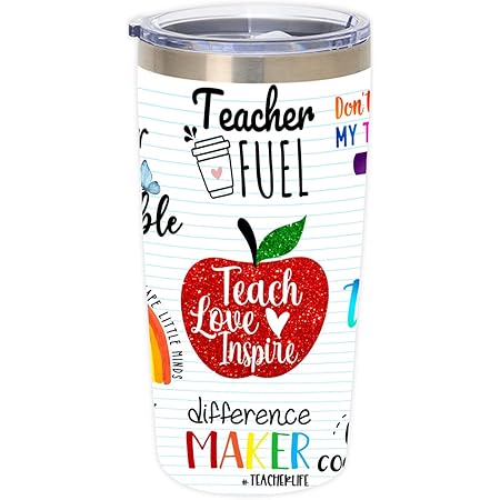 Amazon.com | 20 oz Personalized Teacher Gift, Teacher Tumbler, Teacher ...