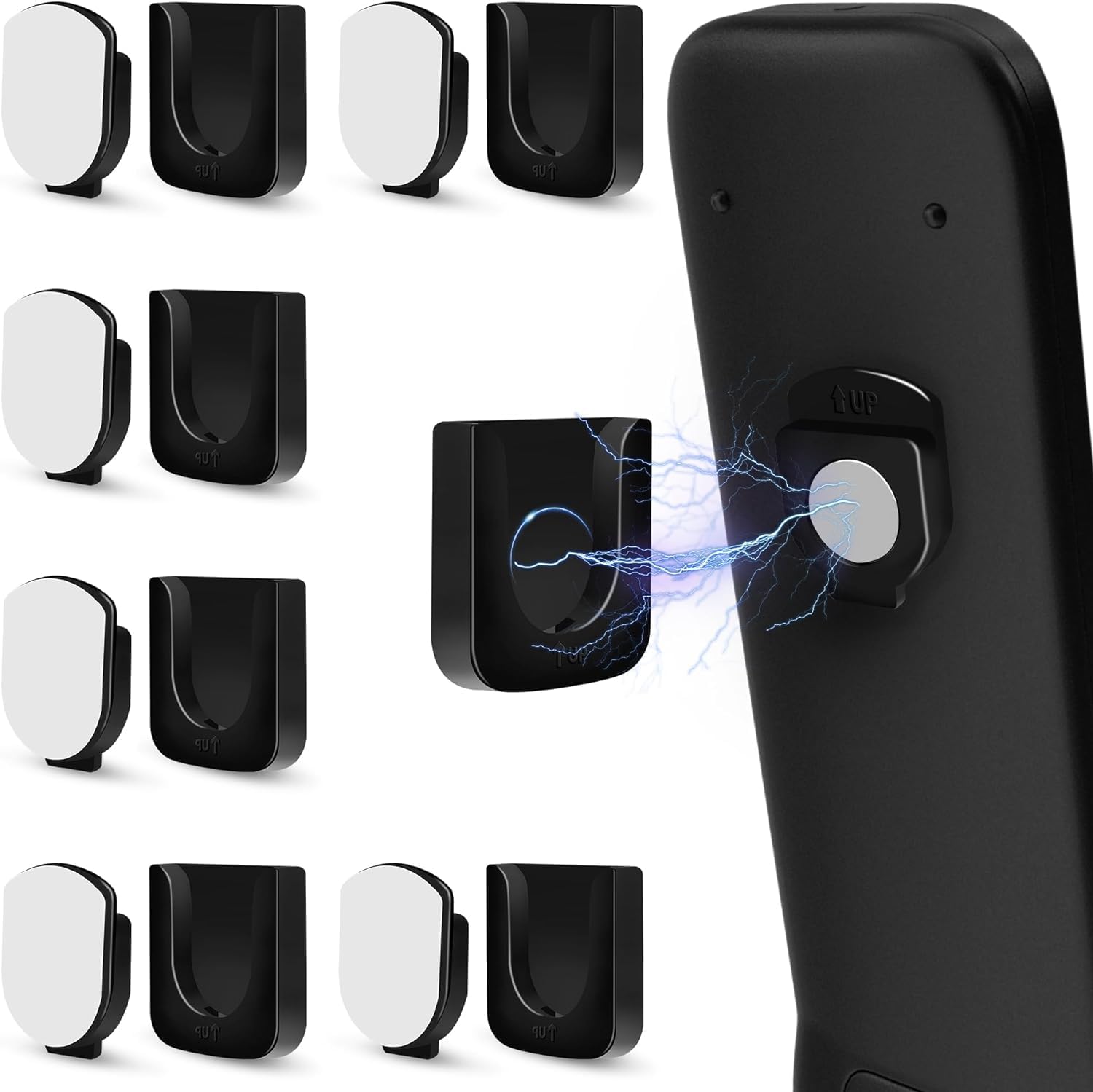Amazon.com: GUZE-US 6-Piece Magnetic Remote Control Holder Wall Mount ...