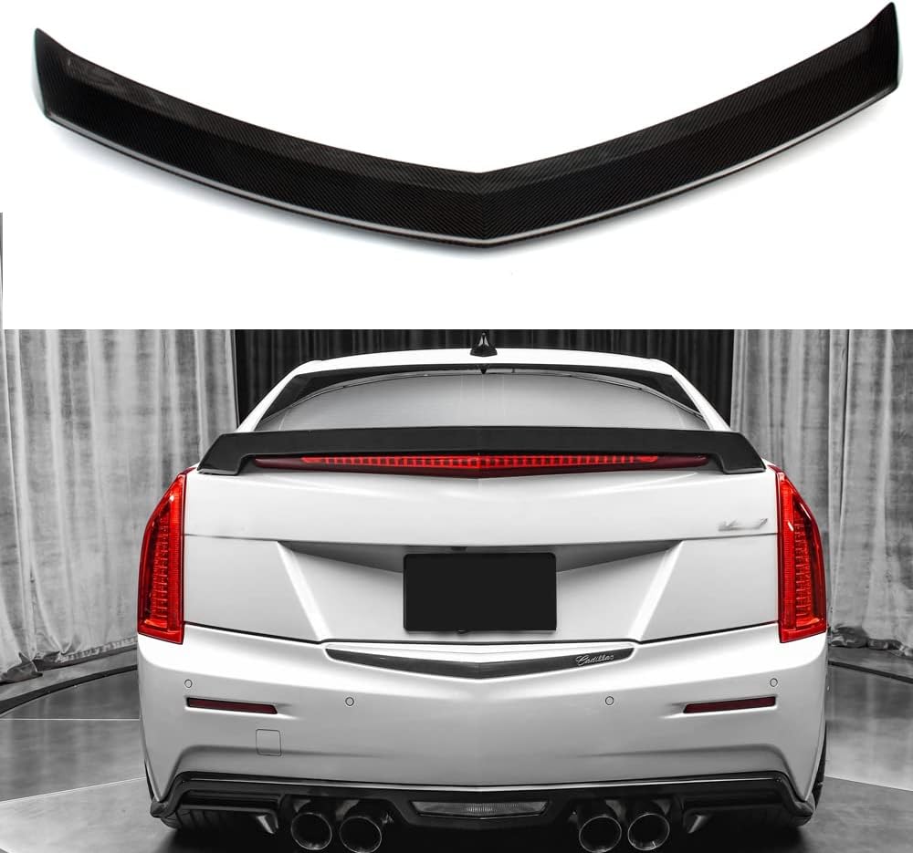 Amazon.com: Real Carbon Fiber Rear Spoiler for Cadillac ATS 4-Door ...