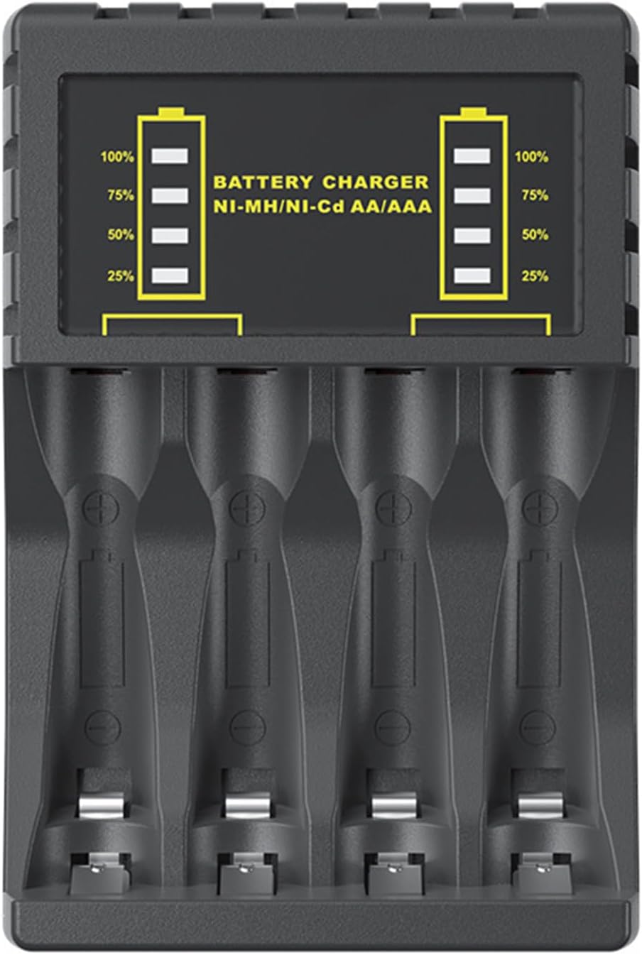Amazon.com: 4 Slot Battery Charger Intelligent Charger for AAA/AA Ni-MH ...