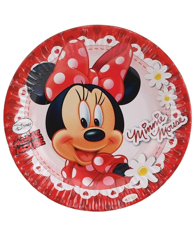 HiPPITY HOP The party collective Minnie Mouse Printed Disposable Paper ...