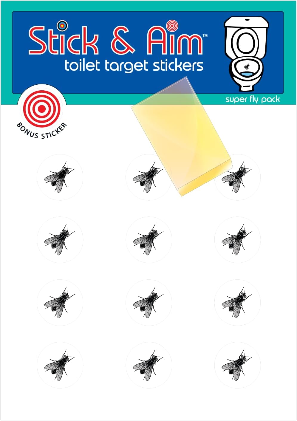 Amazon.com: Bullseye Toilet Targets - Bulk Pack (13 Targets) with ...