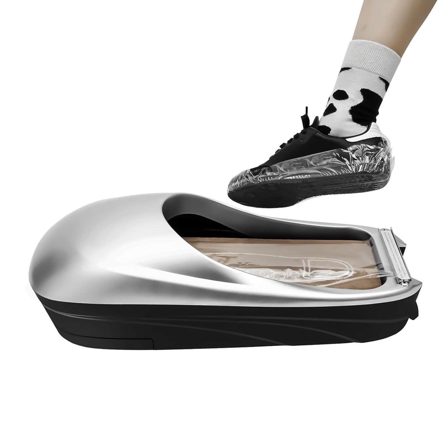 Automatic Shoe Cover Dispenser Machine with 1 Roll Overshoe Film ...