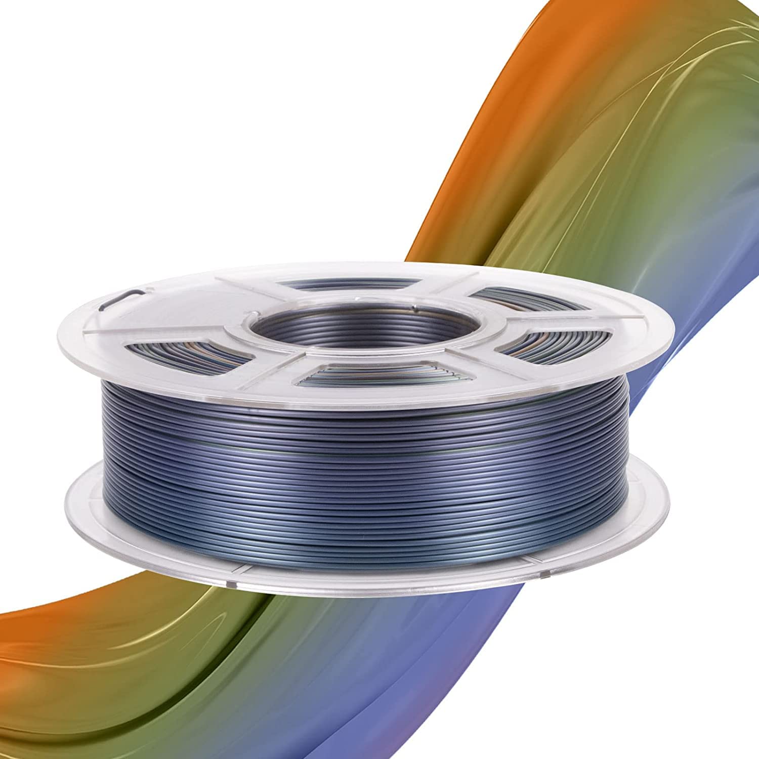 Snapklik.com : IEMAI Silk Rainbow PLA Filament 1.75mm, Multicolor Fast ...