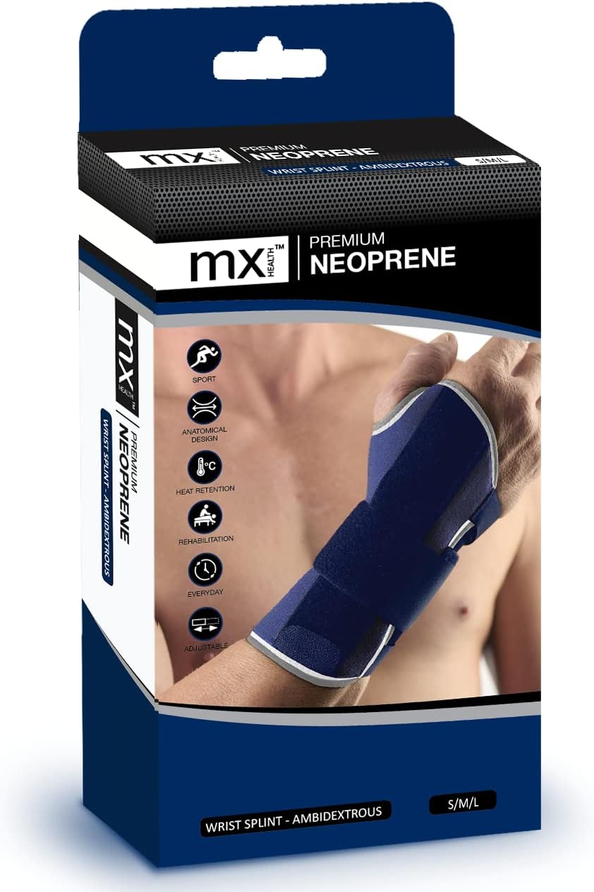 Premium Neoprene Wrist Support Ambi Removable SPLINTS S/M/L : Amazon.co ...