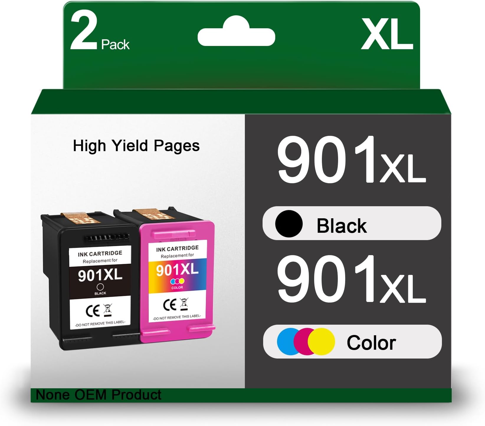 Amazon.com: HP 901 | 2 Ink Cartridges | Black | Works with HP OfficeJet ...