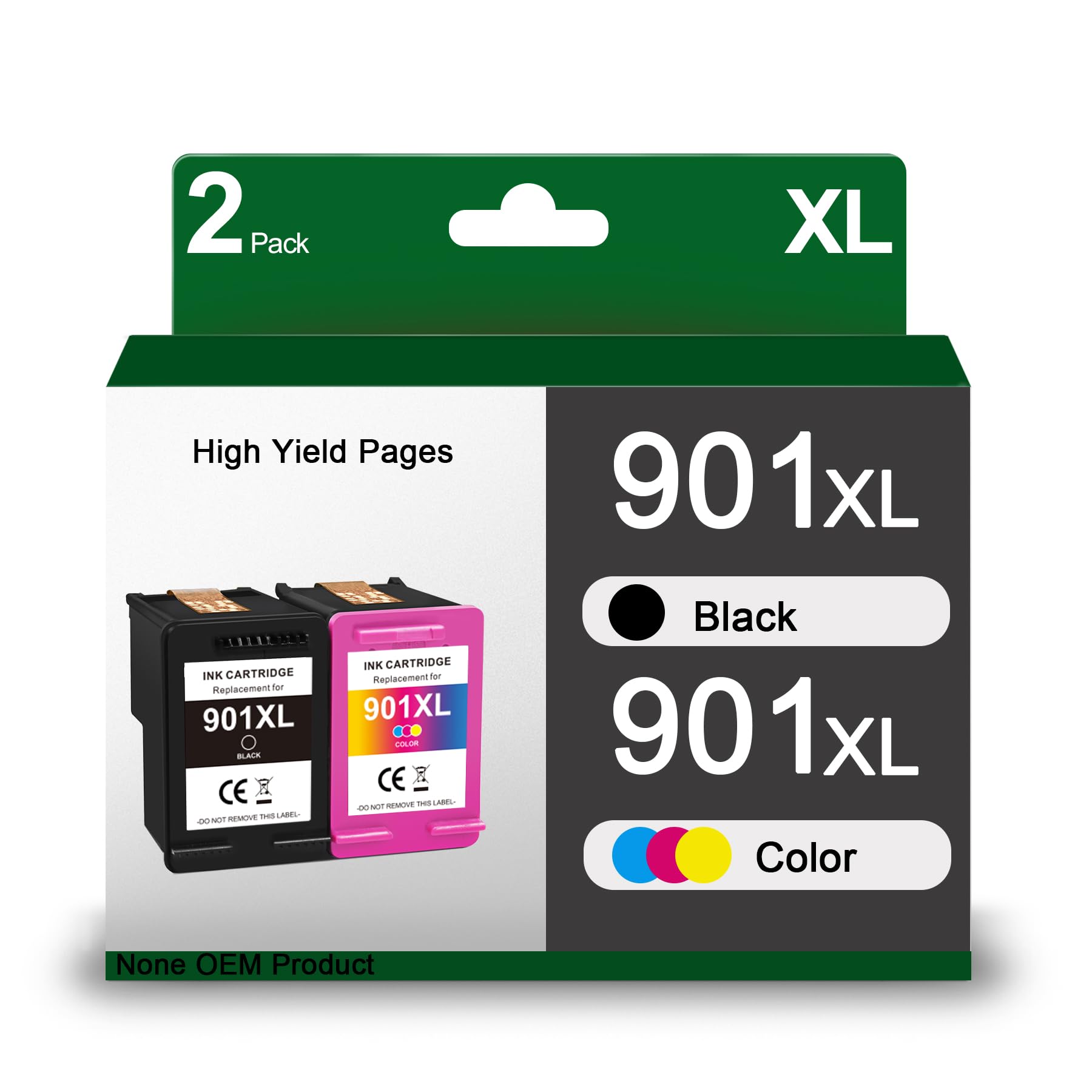 Amazon.com: 901XL 901 Ink Cartridges for HP Printers Remanufactured Ink ...