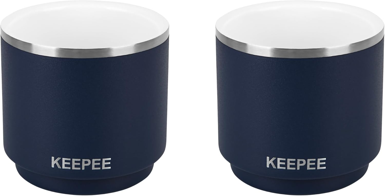 Amazon.com | KEEPEE 4 oz Stackable Cup, Vacuum Insulated Espresso ...