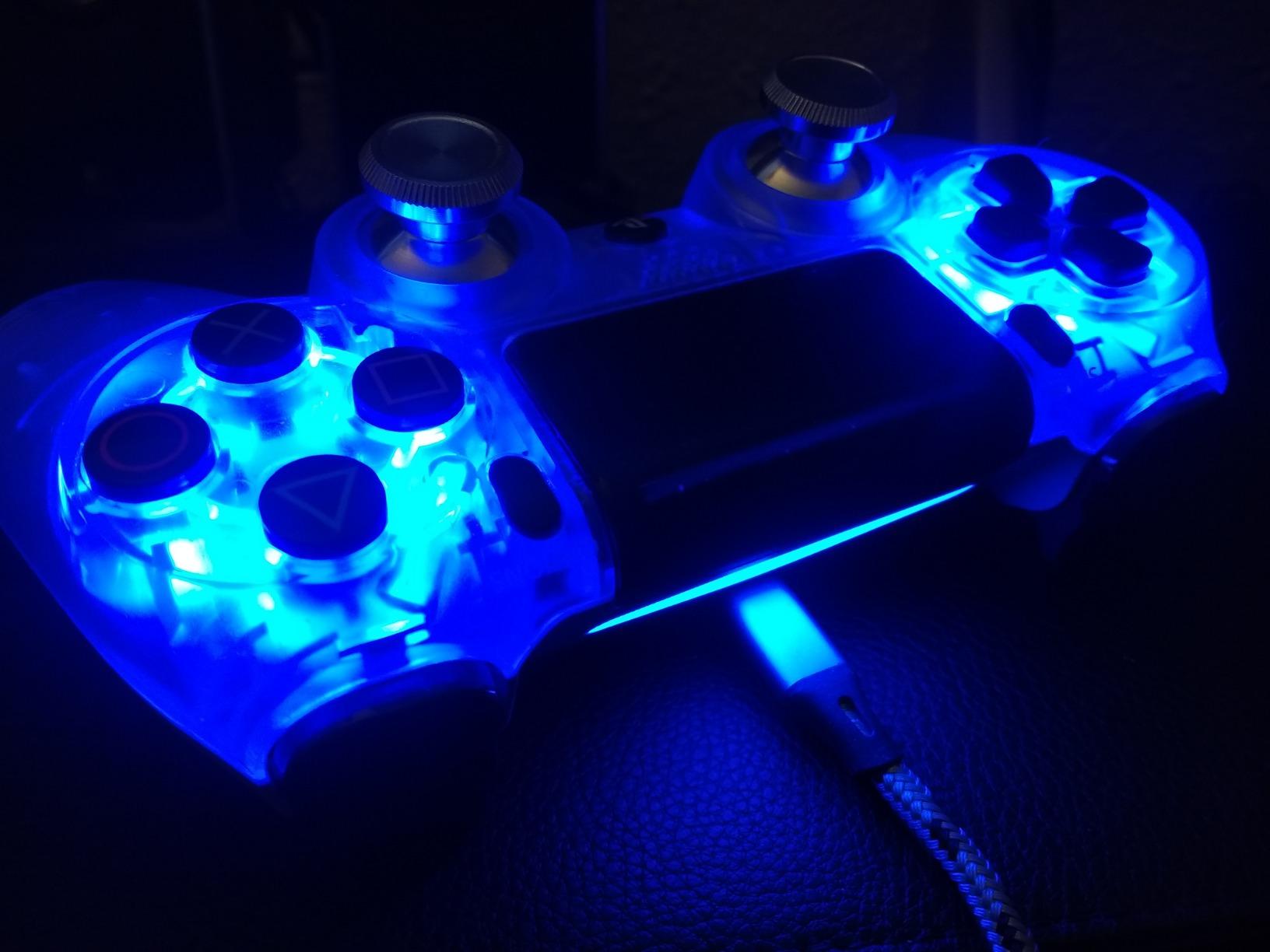 Amazon.com: PS4 Thumbsticks Bullet Button Aluminum Custom Playstation 4 ...