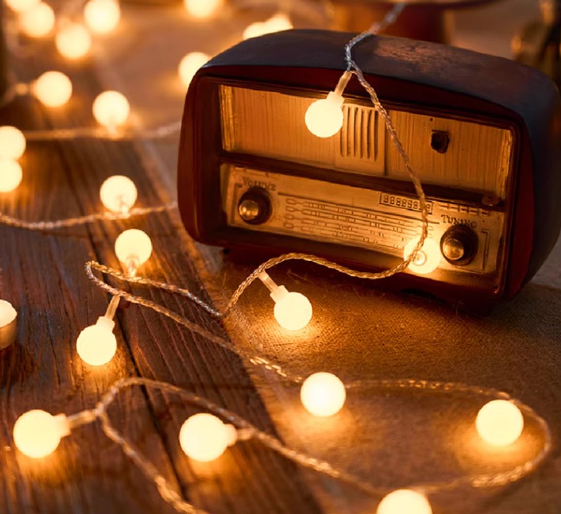 Globe Ball String Lights 10ft 3m Fairy String Lights Battery Powered ...