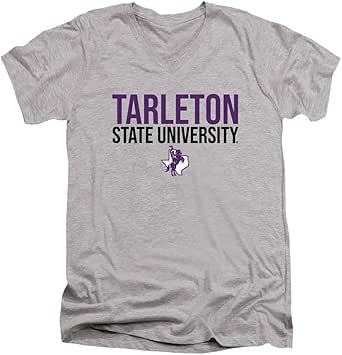 Amazon.com: Tarleton State University Official Stacked Unisex Adult V ...