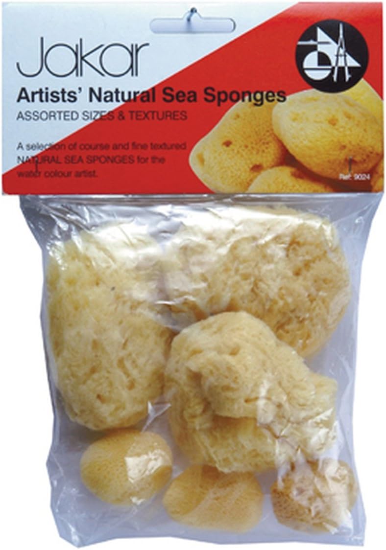 Hydrea London Artists Painting Natural Sponges Kit – Fine to Broad ...