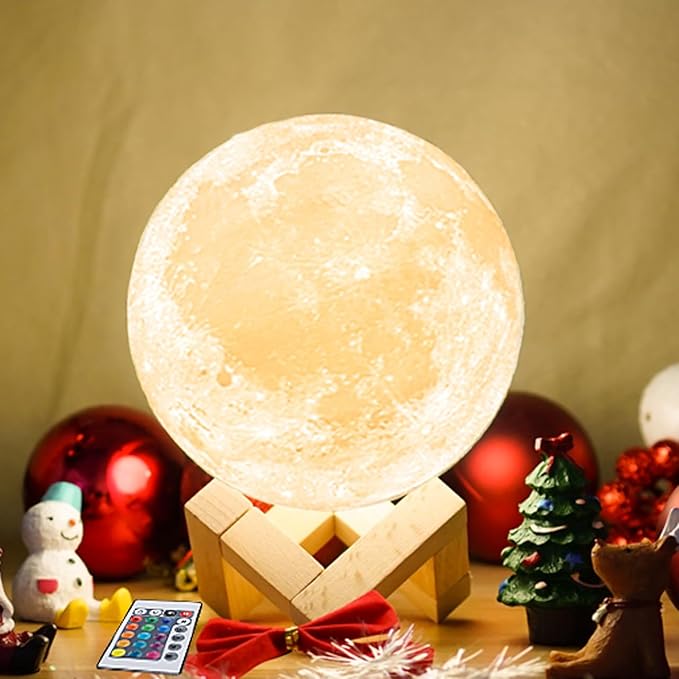 Mydethun 16 Colors Moon Lamp - Home Décor, Moon Light with Brightness ...