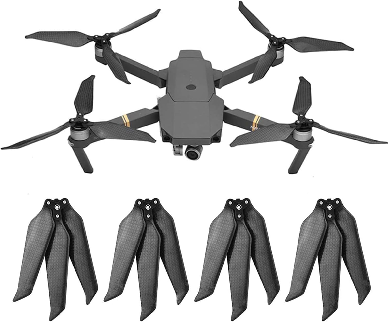 Amazon.com: iEago RC Carbon Fiber Propeller for DJI Mavic Pro ...