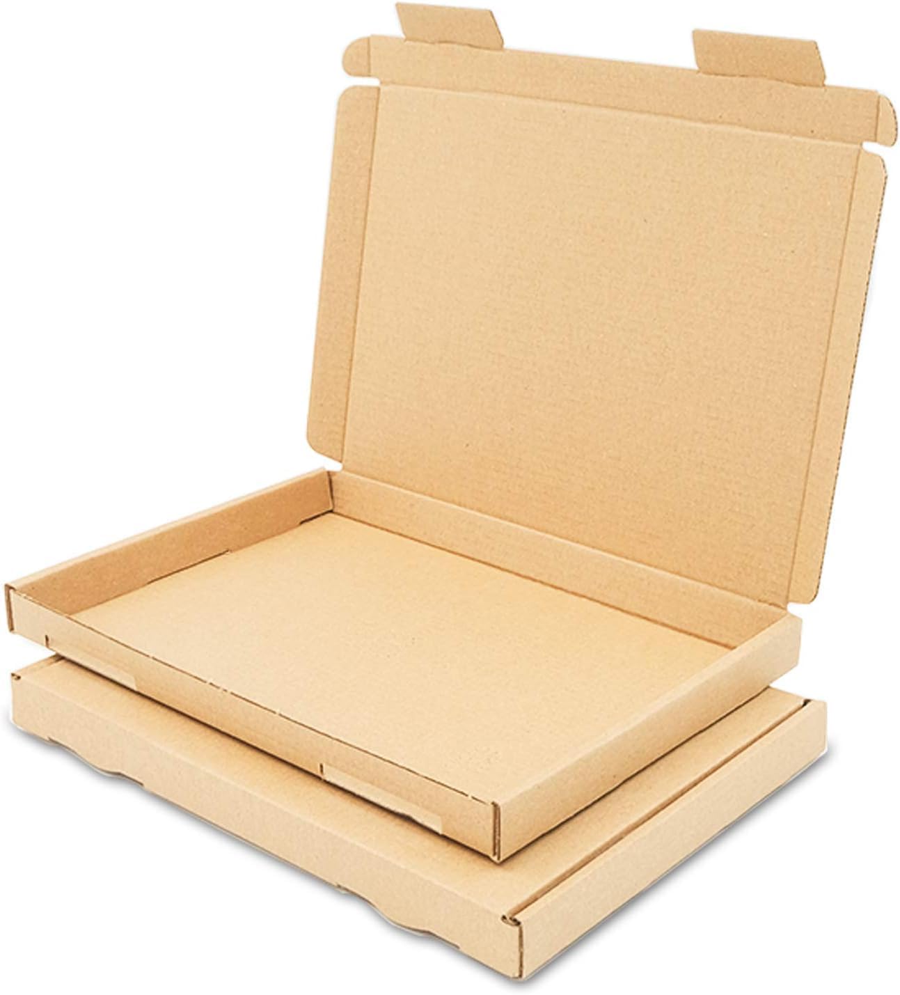 100 boîtes carton extra-plates 16,5 x 12,5 x 2 cm brun - GB 0 ...