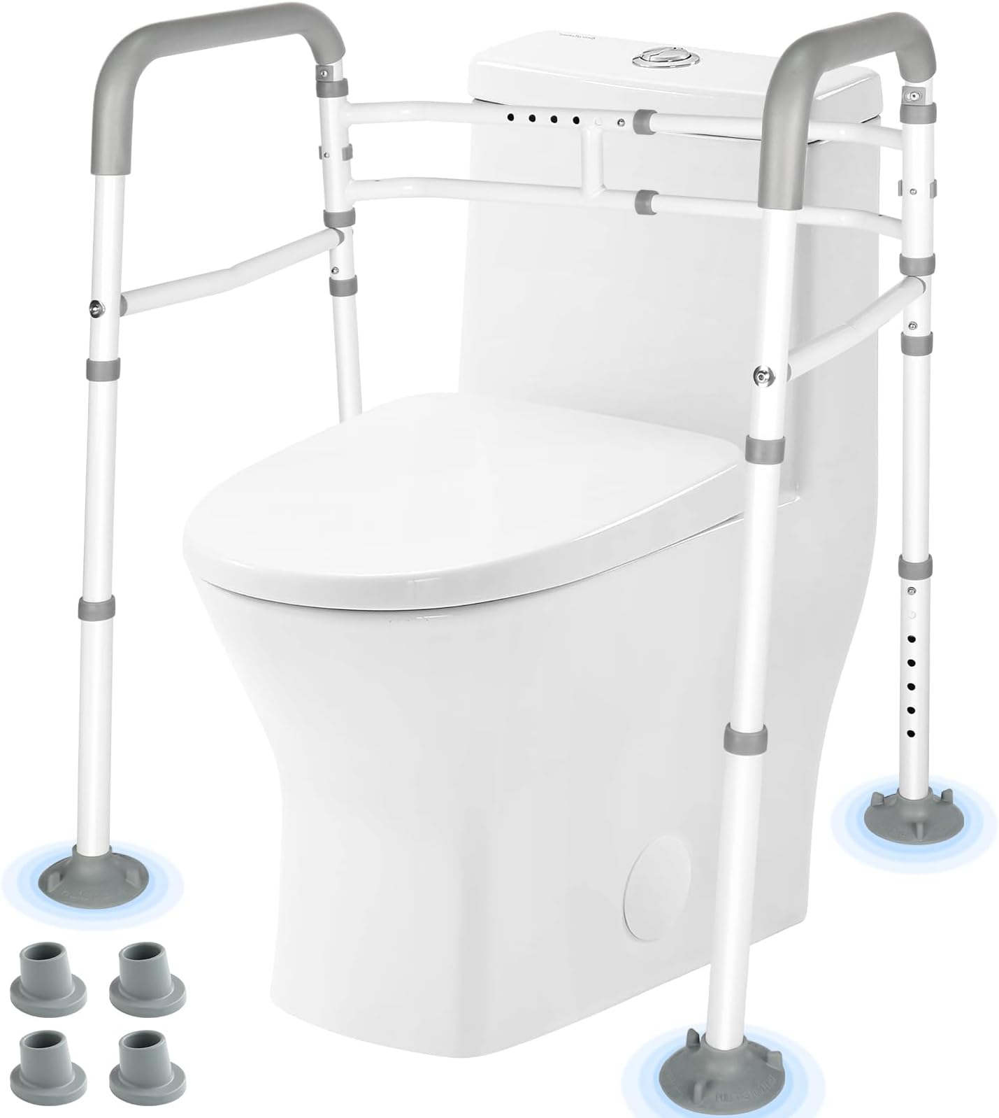 Amazon.com: Jhkopqe Toilet Safety Rails(350 LB),Stand Alone Toilet ...
