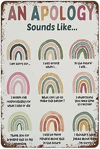 Amazon.com: An Apology Sounds Likeable Therapy Poster-Therapist Office ...