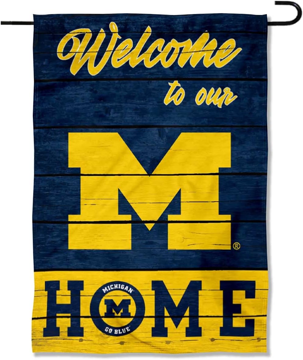 Amazon.com : Michigan Team University Wolverines Garden Flag : Sports ...