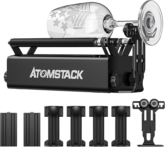 Amazon.com: ATOMSTACK R3 Pro Rotary Roller Kits, Engraving Machine Y ...