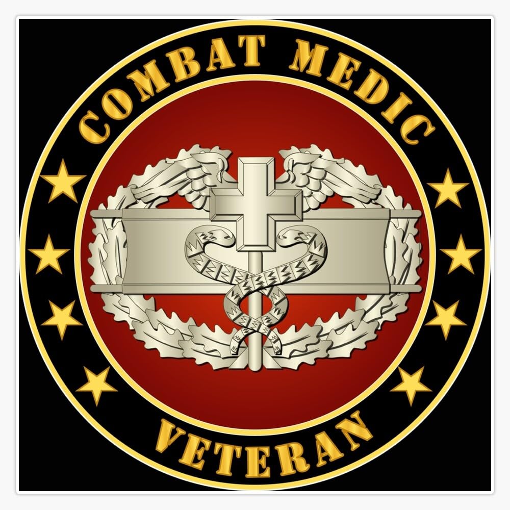 Amazon.com - Army - Combat Medic Veteran Sticker Bumper Sticker Vinyl ...