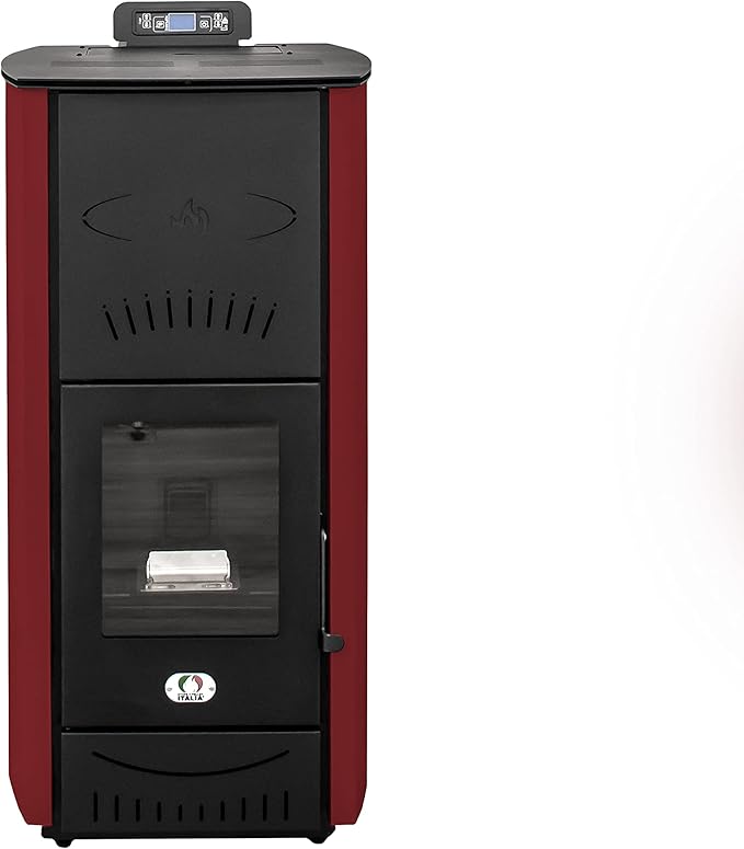 STUFE A PELLET ITALIA - NEW YORK 22KW - Controllo WIFI - Stufa Idro ...