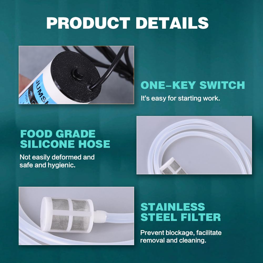 Electric Water Transfer Pump Kit - 2L/Min, Food Grade, With Timer ...