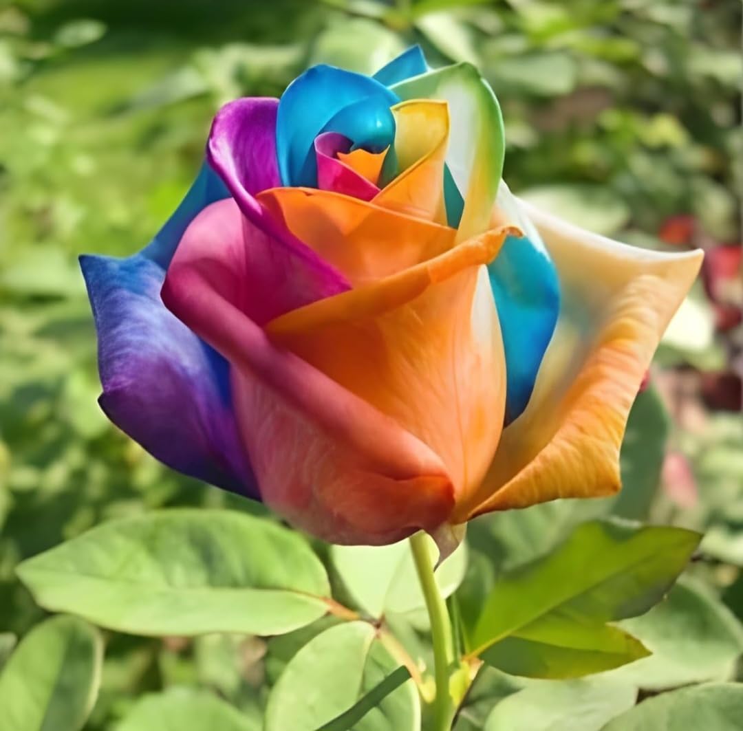 Nectar Garden Rainbow Rose Plant-Grafted variant Flower Plant : Amazon ...