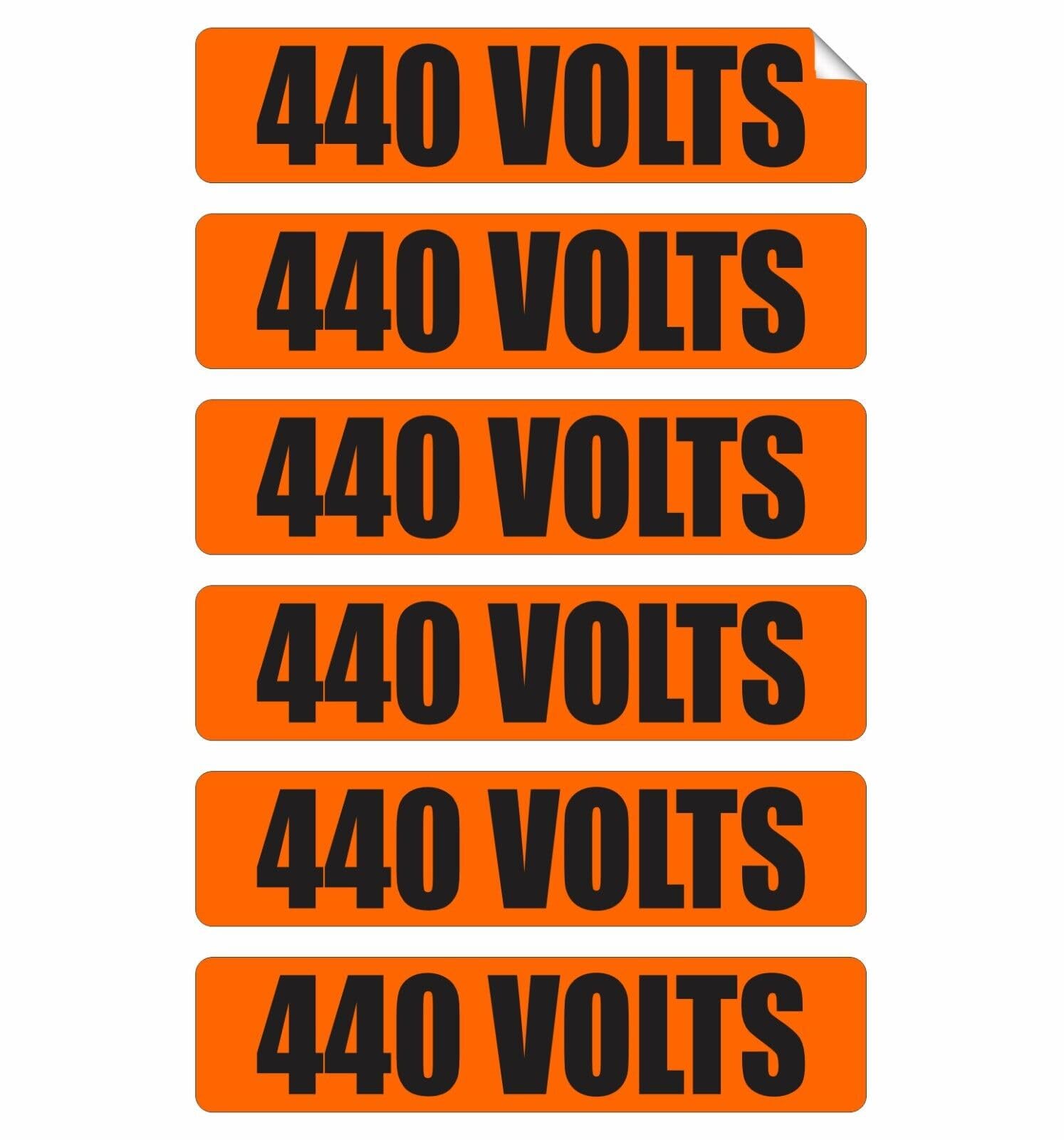Amazon.com: Stickers Decals Decorative 6-Pack 440 Volt Voltage Conduit ...