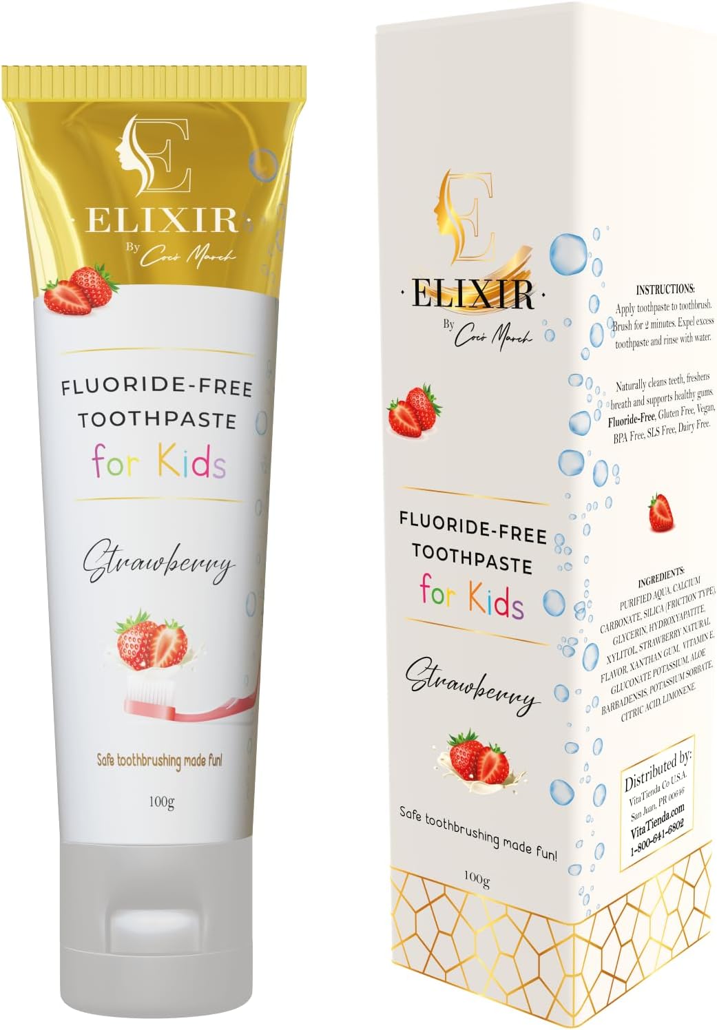 Amazon.com: Happy Tooth Natural Hydroxyapatite Toothpaste - Fluoride ...