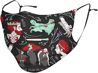 Masks- Shakespearean Pattern - Macbeth Face Mask for Men with ...