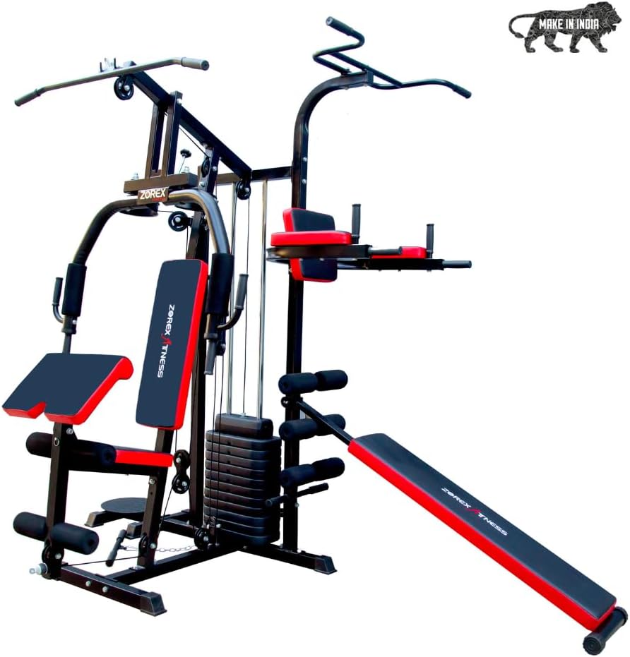 Life Line 3 Station Multi Gym Machine for Home HG 300 Home Gym Machine All in One with ...