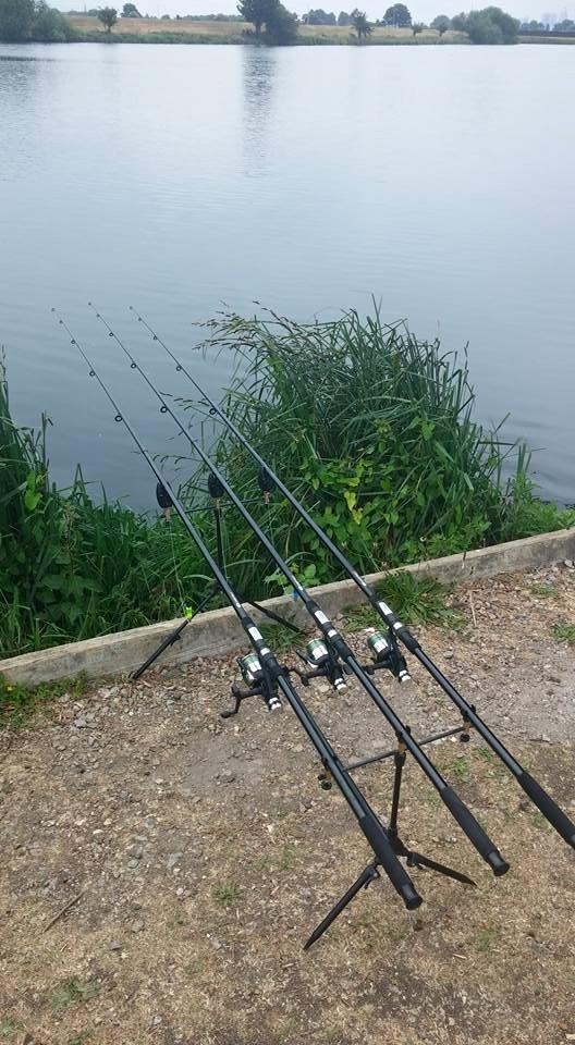 Deluxe Carp Fishing Set up With 3x Rods Reels Alarms Tackle Hooks PVA ...