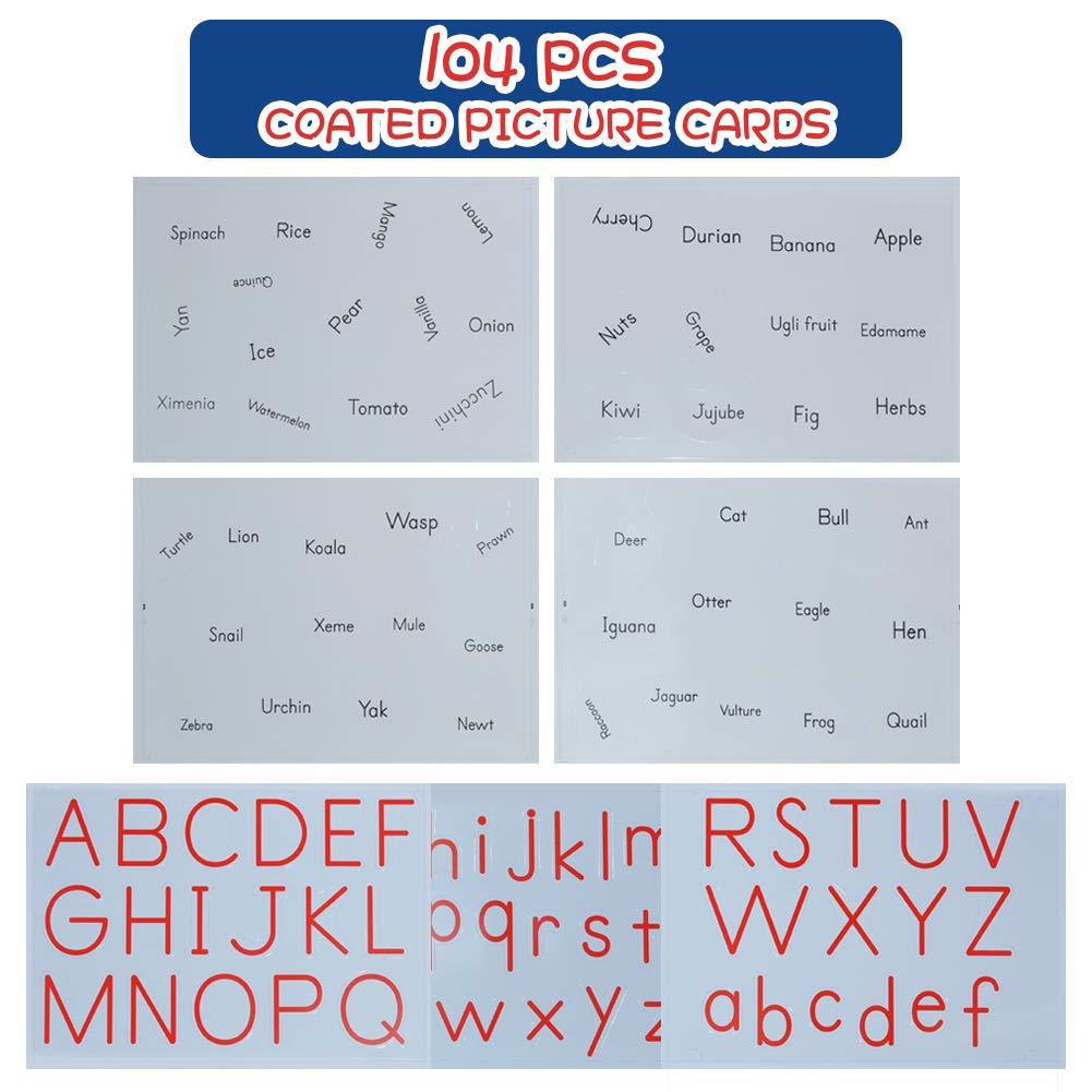 Snapklik.com : ZKOO Alphabet Center Pocket Chart, Letter Recognition ...