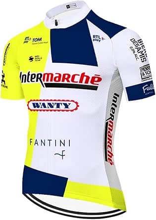 Amazon.com: 2024 Pro Team Wanty Cycling Jersey for Men,Short Sleeve ...